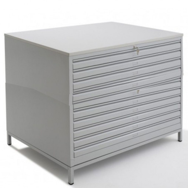 Meuble à plans A0 métallique 10 tiroirs pour entreprise | Gosto