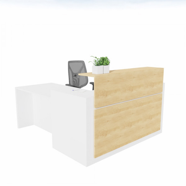 Banque d'accueil avec accès PMR d'angle, Mobilier accueil -GOSTO
