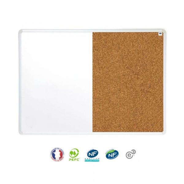 Tableau liège blanc 60x90 cm NF | Gosto